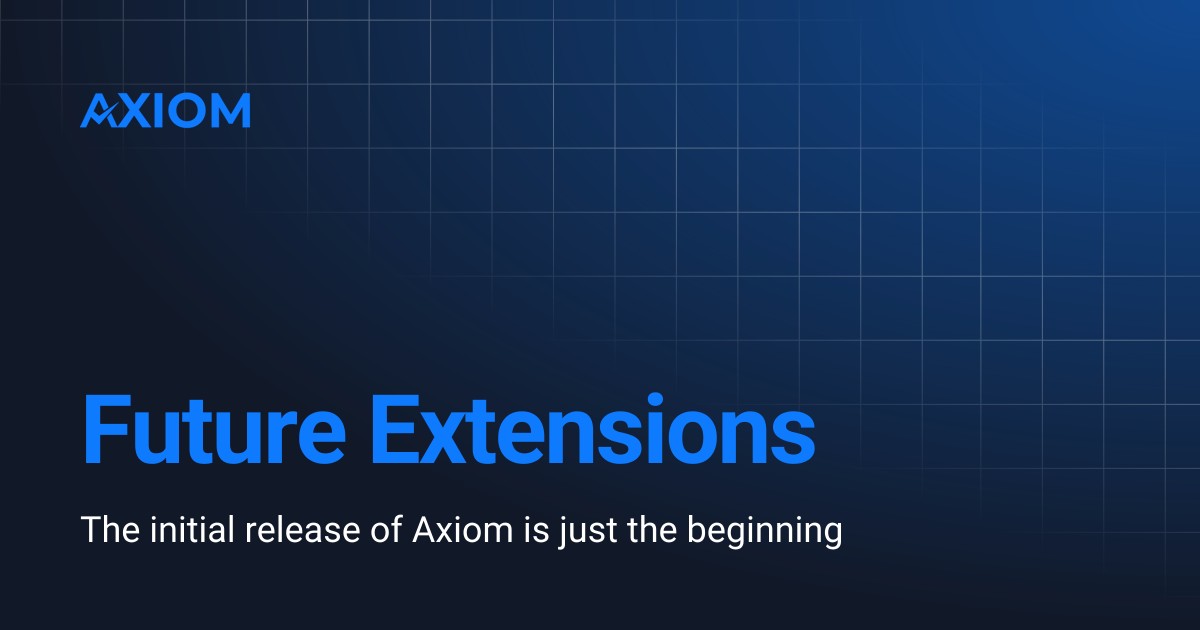 Future Extensions | Axiom Protocol
